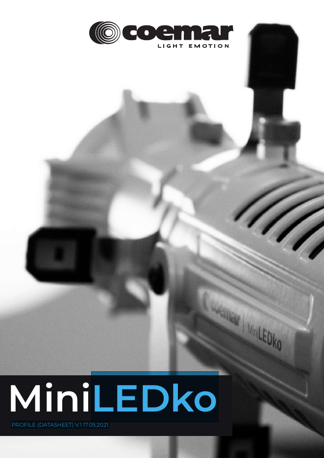 Coemar Mini LEDko Profile Fixed Optic White